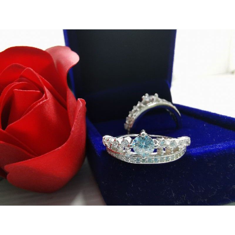 Jual cincin perak lapis mas putih | Shopee Indonesia