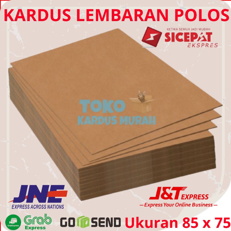 Jual Kardus Polos Box Karton Lembaran Layer Sheet Tebal 3mm Single Wall ...
