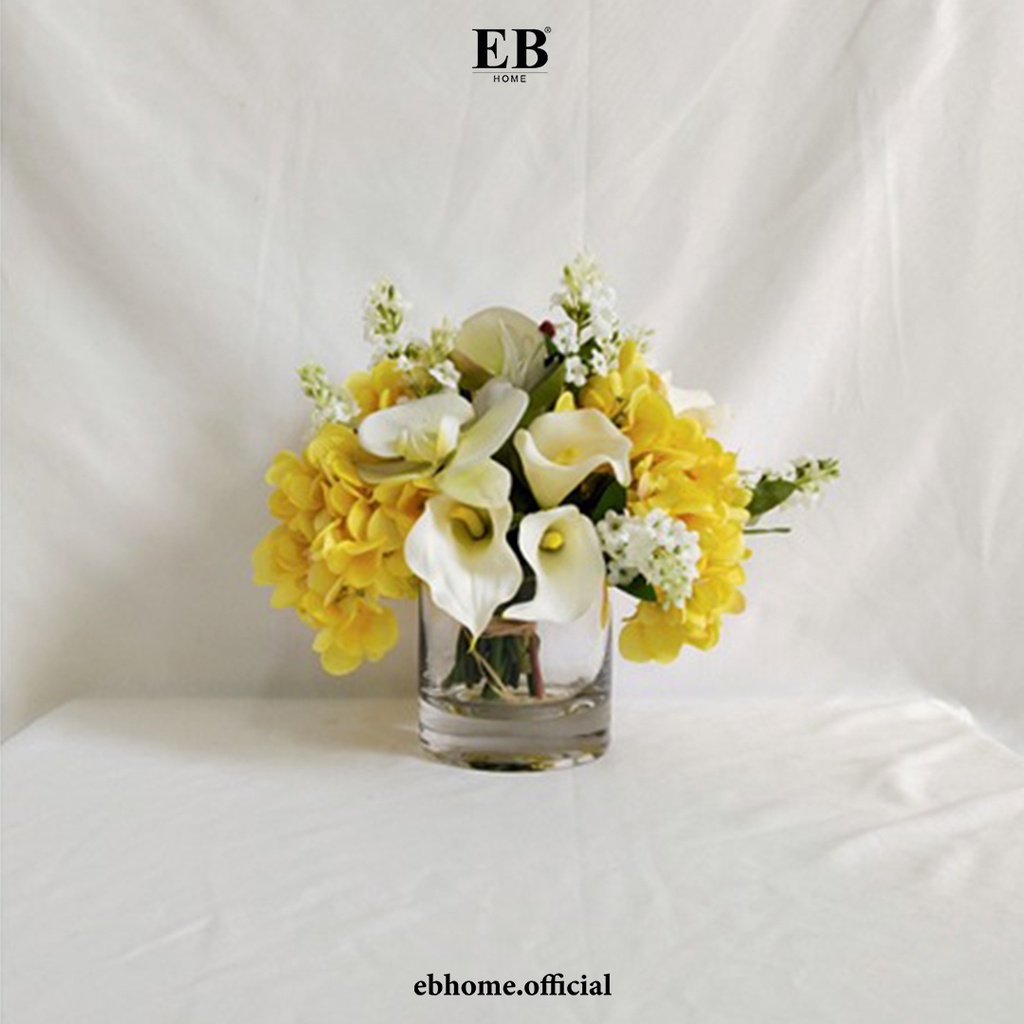 Jual Vas Bunga Kaca Set / Artificial Flower Glass Vase EB Home 55/24 ...