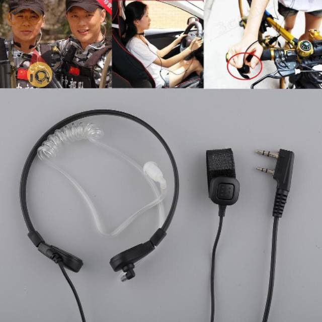 Jual headset ht touring throat mic sensor getaran buat TEXAS WLN ...