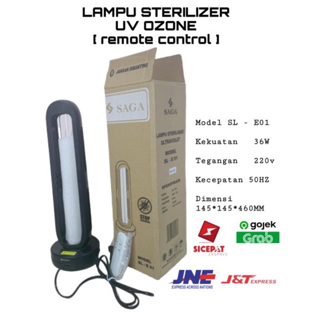 Jual LAMPU UV OZONE STERILIZER PEMBUNUH VIRUS KUMAN BAKTERI UDARA [ Remote control ] | Shopee ...