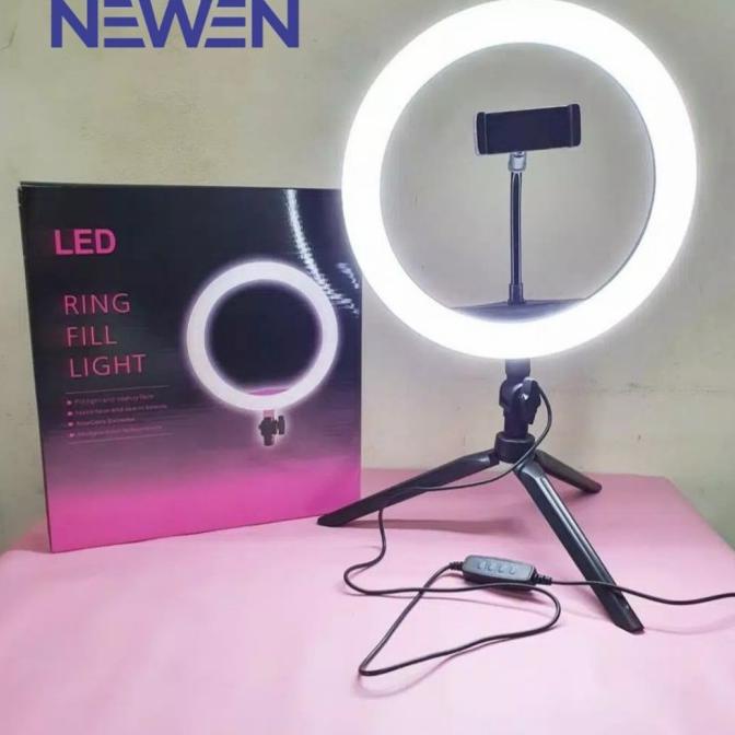 Jual Best Product!!! Newen Lampu Selfie Ring Fill Light Led 26 Cm Plus ...