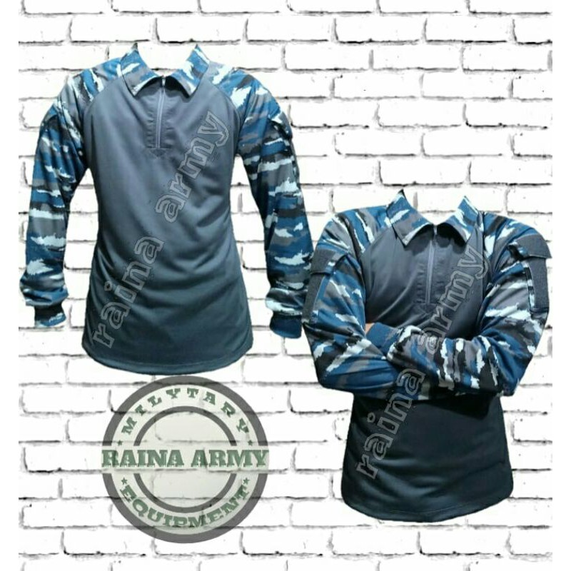 Jual kaos bdu dryfit kaos tactical bdu jersey dryfit t-shirt lengan panjang loreng layar tni al ...