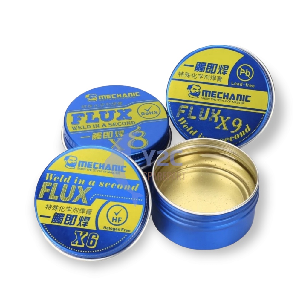 Jual FLUX MECHANIC X6 X8 X9 20 GRAM / SOLDER PASTA / TIMAH CAIR / ALAT SERVIS SERVICE HP ...