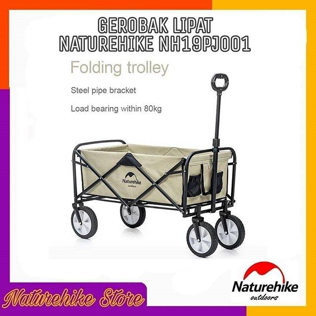 Jual Gerobak Lipat Folding Trolley Outdoor Anti Air Waterproof Camping ...