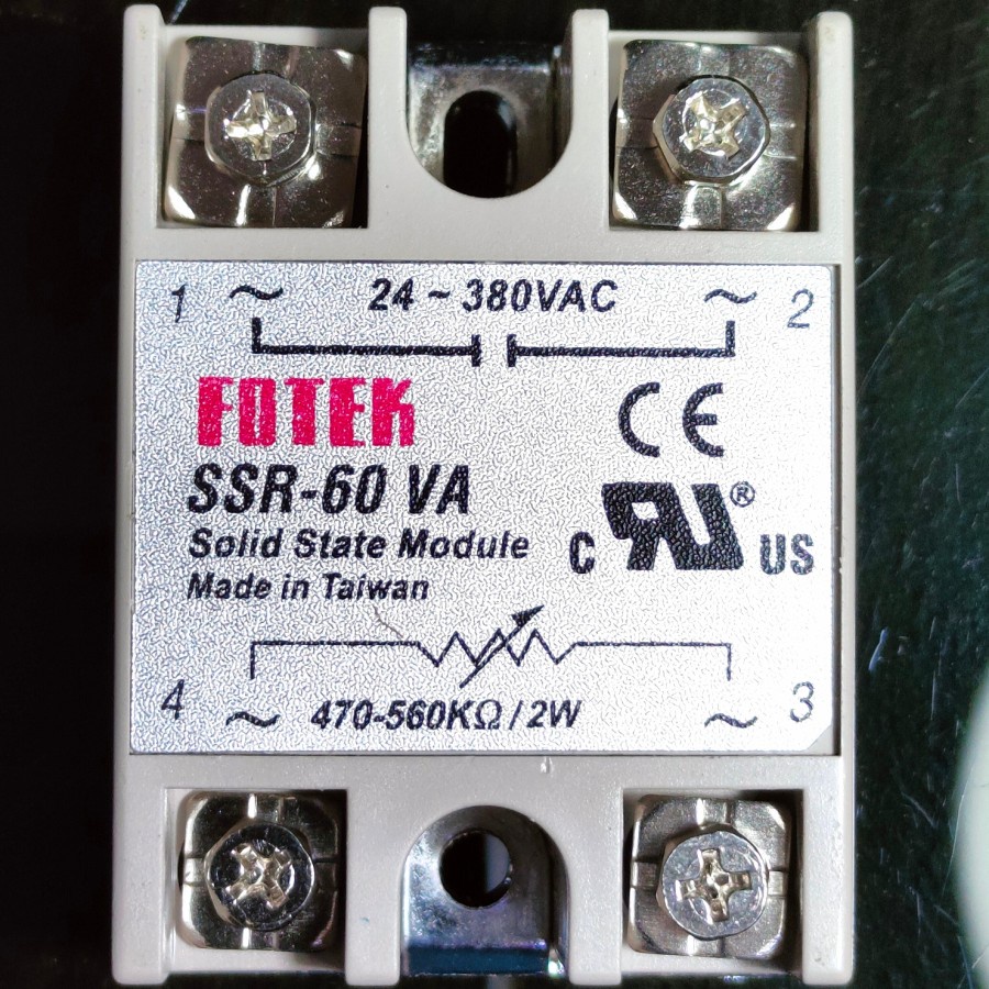 Jual SSR Solid State relay Fotek SSR-60VA 60A VR Resistansi to AC 24~380V | Shopee Indonesia
