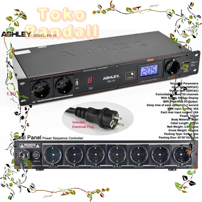 Jual Power Distributor Ashley PD-10 Pengaman Sound System dan Alat ...