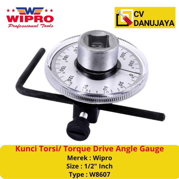 Jual Kunci Shock Torsi Meter Torque Angle Gauge Meter 1/2 Inch Wipro ...