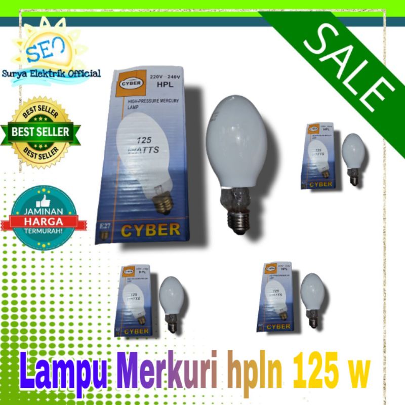 Jual Lampu Mercury HPL / HPL-N / HPLN 125W 125 watt E27 SG Bola Lampu ...