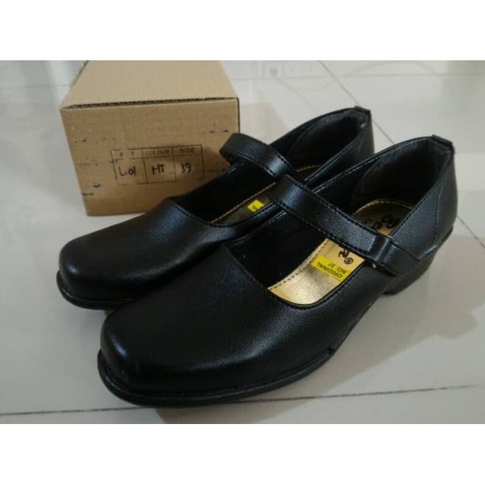 Jual Belina - sepatu kerja/guru wanita pantofel hitam/sepatu paskibra ...