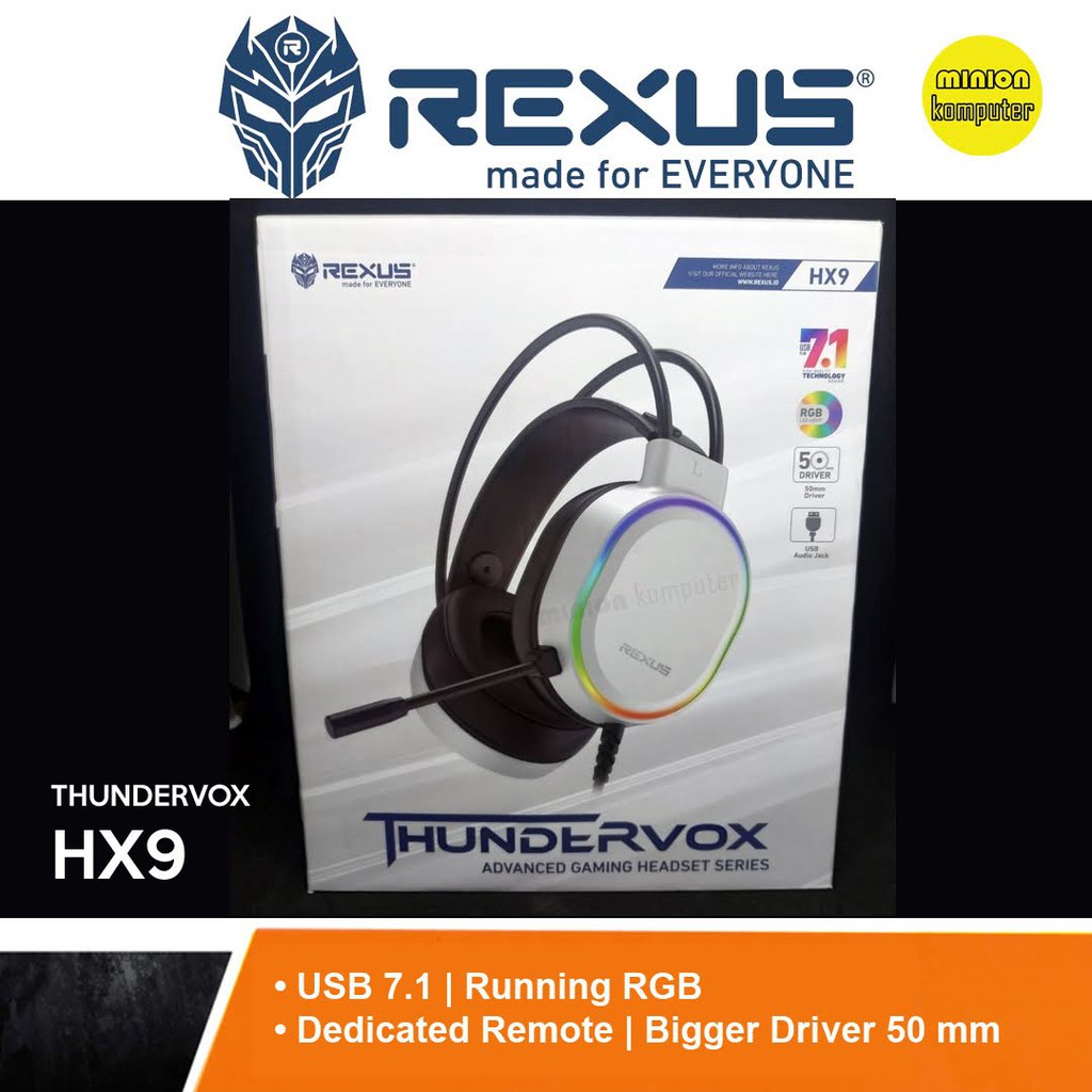 Jual Rexus Thundervox HX9 RGB Gaming Headset | Shopee Indonesia