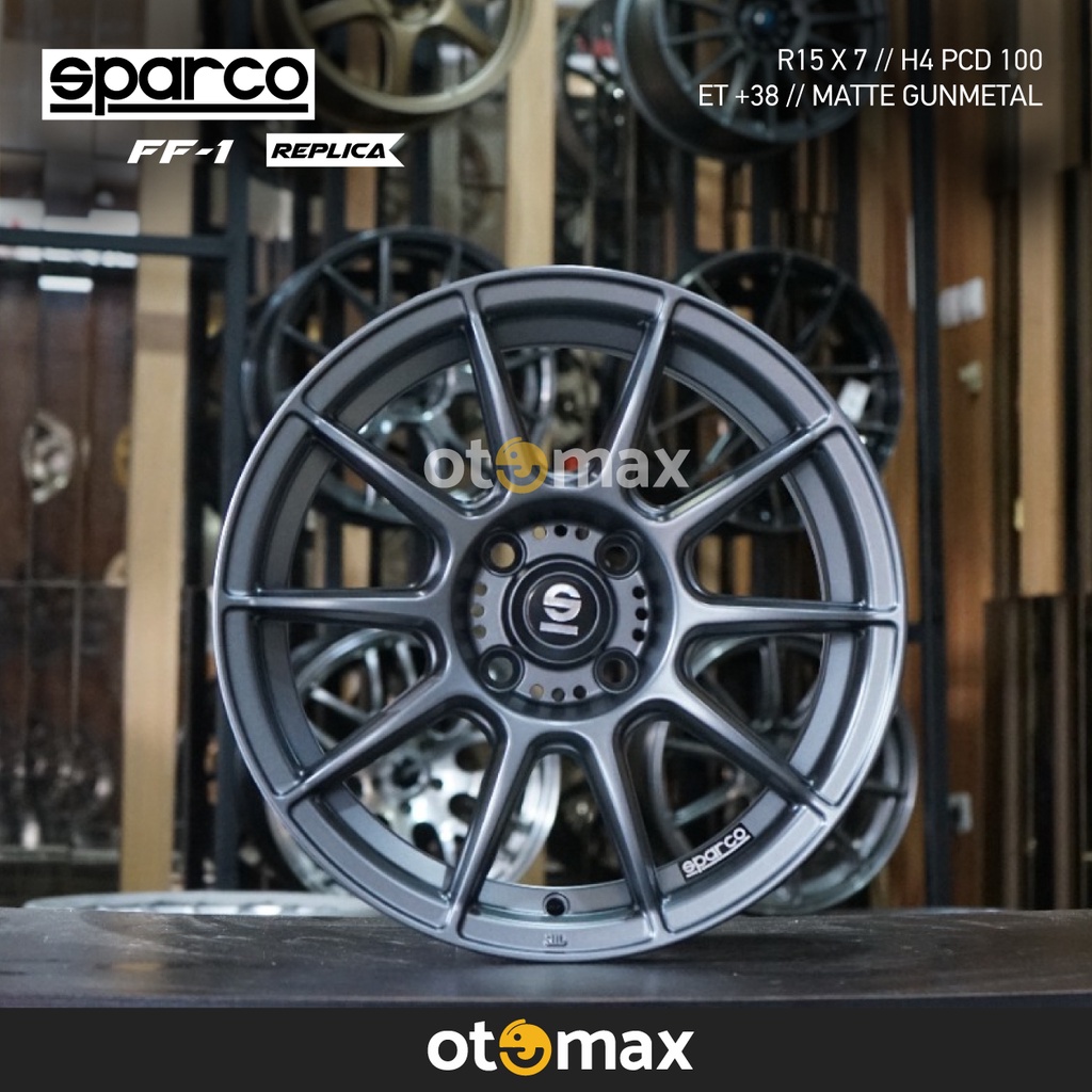 Jual Velg Mobil Sparco FF-1 Ring 15 Matt Gunmetal | Shopee Indonesia