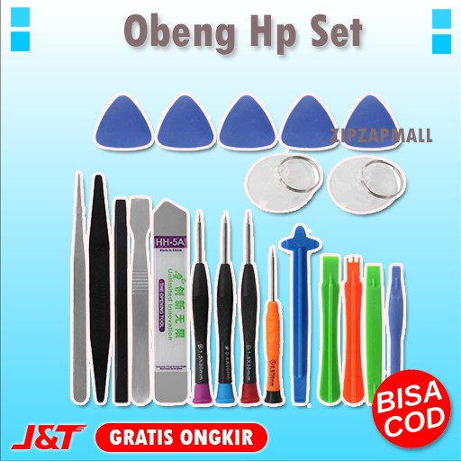 Jual Obeng Hp Set Obeng Laptop Set 21 In 1 Serbaguna Peralatan Reparasi ...