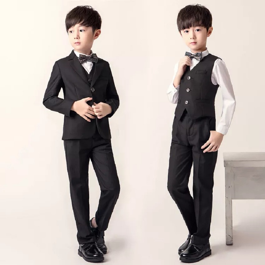 Jual SETELAN JAS HITAM ANAK RESMI FORMAL SLIMFIT PAKET LENGKAP 5IN1 ...