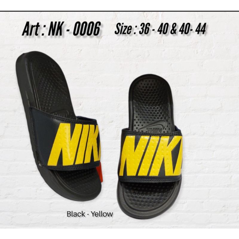 Jual sandal pria Nike slip on model slop import | Shopee Indonesia