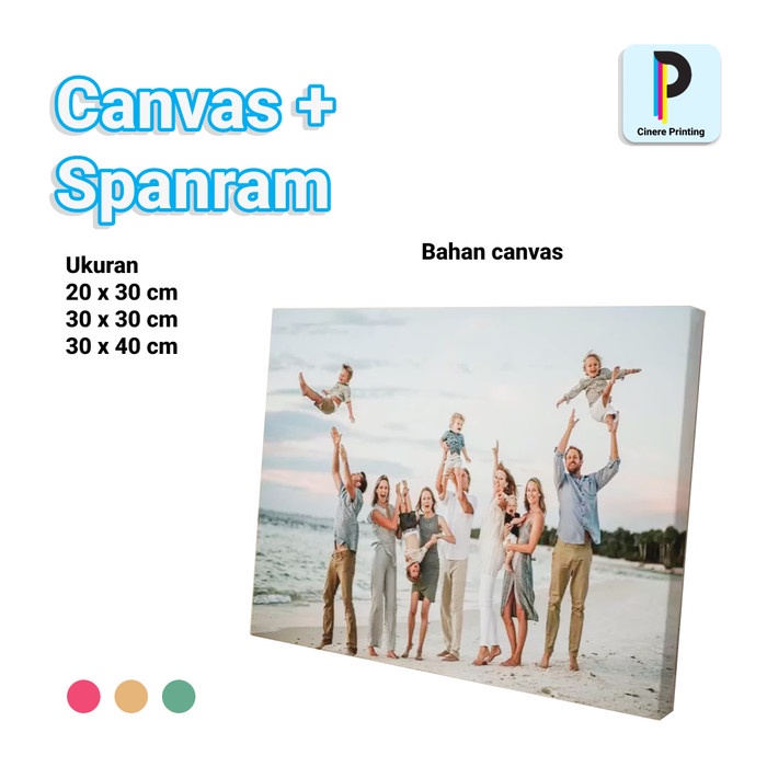 Jual Cetak Foto Kanvas/Canvas Photo Print sudah termasuk SPANRAM ...