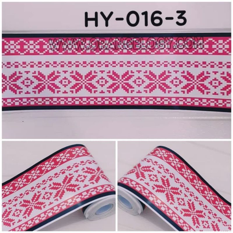 Jual wall border lis border sticker merah | Shopee Indonesia
