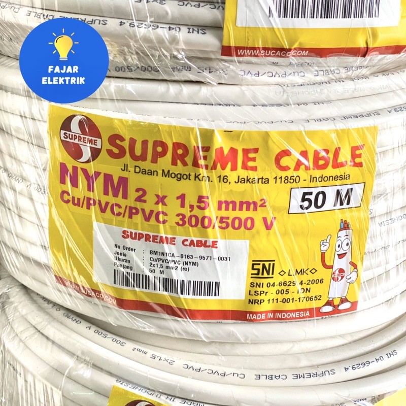 Jual Kabel Supreme 2X1.5 Terlengkap & Harga Terbaru Juni 2026 | Shopee ...