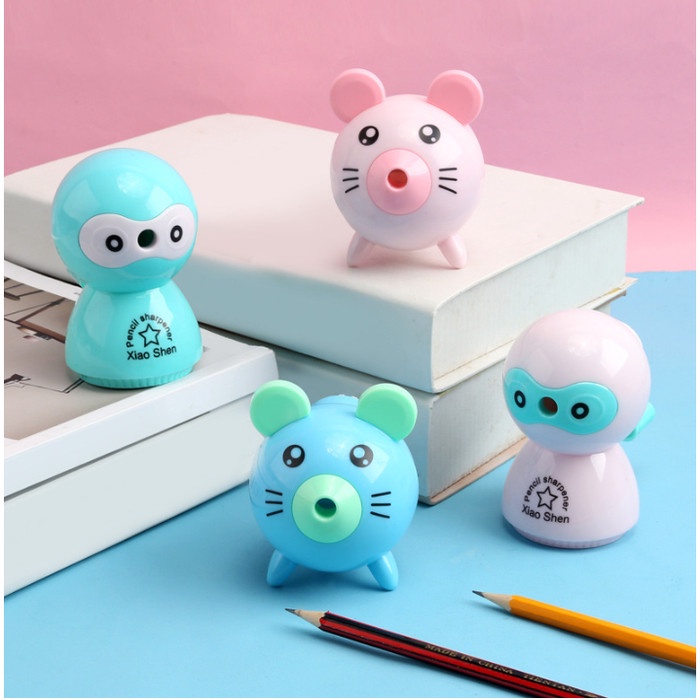 Jual Pencil Sharpener Serutan Rautan Pensil Mekanik Besar Penguin Mouse ...