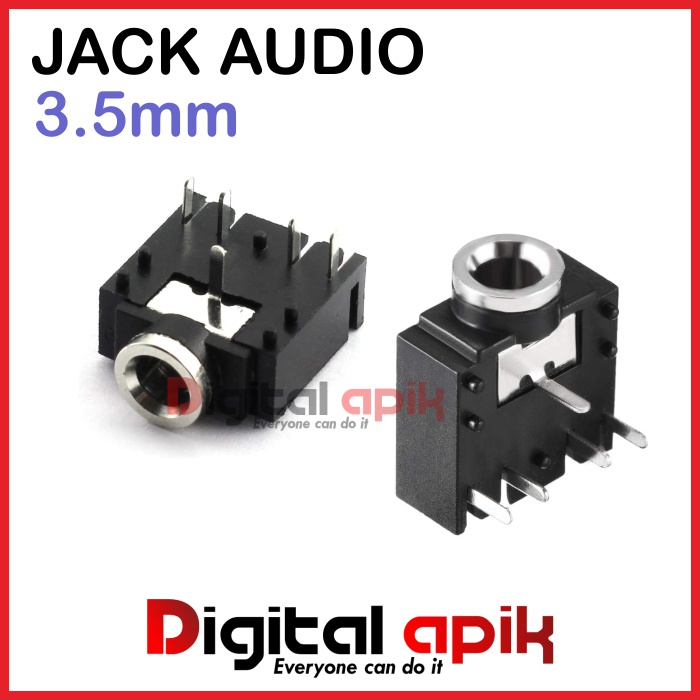 Jual Audio Jack 3.5mm Stereo Connector PCB Mount Female Socket PJ-307 Soket | Shopee Indonesia