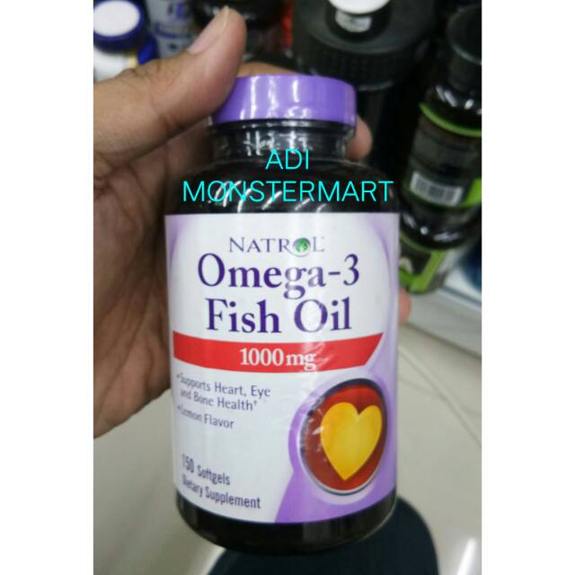 Jual Natrol Omega-3 Fish Oil 150 Softgel - Omega Fish Oil Natrol ...
