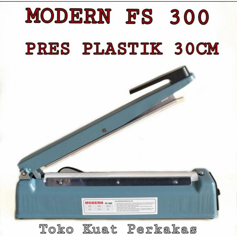 Jual Mesin pres plastik impluse sealer MODERN FS 300 30cm | Shopee ...
