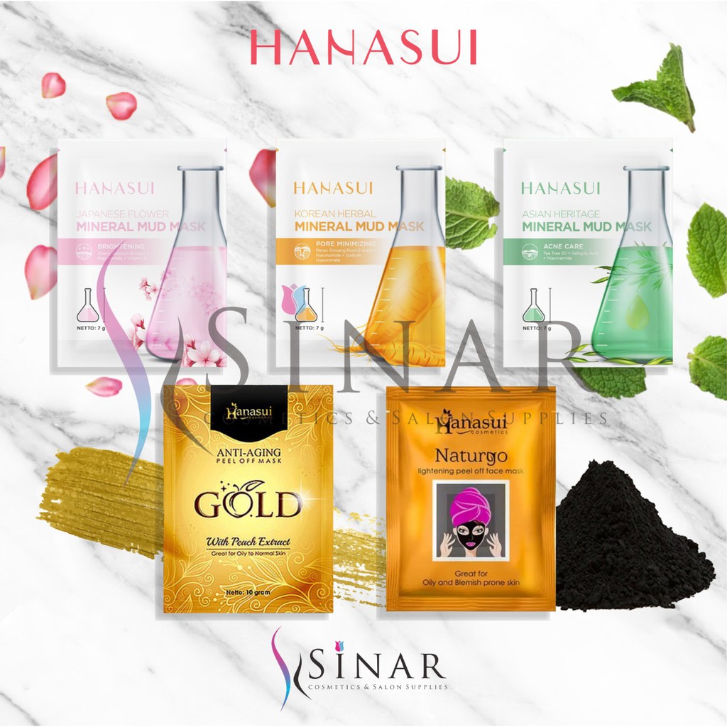 Jual HANASUI Masker Naturgo Pell Off Mask - Gold Anti Aging Face Mask ...