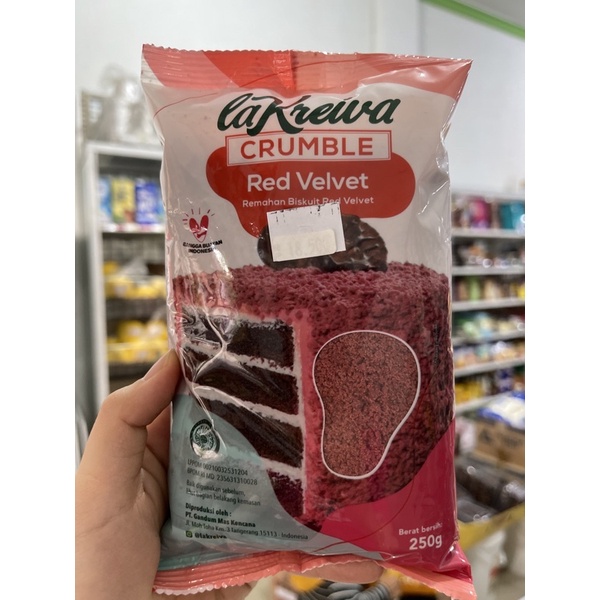 Jual La Kreiva Crumble 250gr Dan 500gr / Red Velvet / black / matcha ...