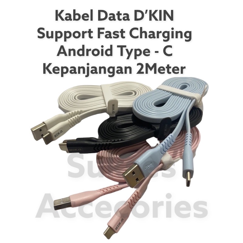 Jual Kabel Cable Data Merek Dkin ( D’kin ) 2 Meter Android Micro Usb ...
