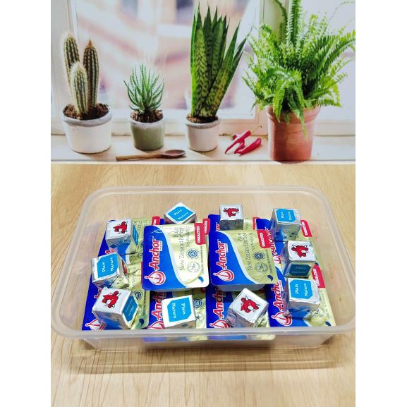 Jual Paket 10 Cups Unsalted Butter Anchor + 10 cubes Keju Belcube from ...