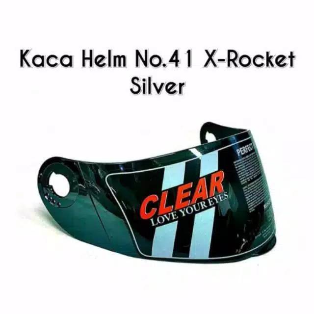 Jual Kaca Helm KYT X Rocket Original Merek Clear Kaca iridium Silver ...