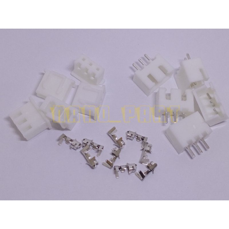 Jual 10pcs socket JST XH2.54 2.54mm 3 pin Connector 3 P molek konektor baterai lippo | Shopee ...