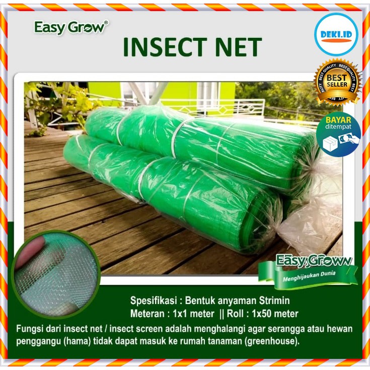 Jual Insect Net Jaring Kasa Easy Grow Serangga Inseknet Screen Hijau ... Jual Insect Net Jaring Kasa Easy Grow Serangga Inseknet Screen Hijau ...