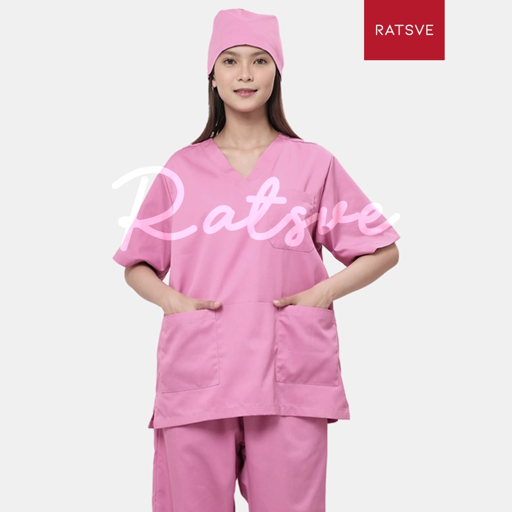 Jual Baju Jaga Perawat / Setelan Baju OK Medis / Scrub Dokter Lengan ...