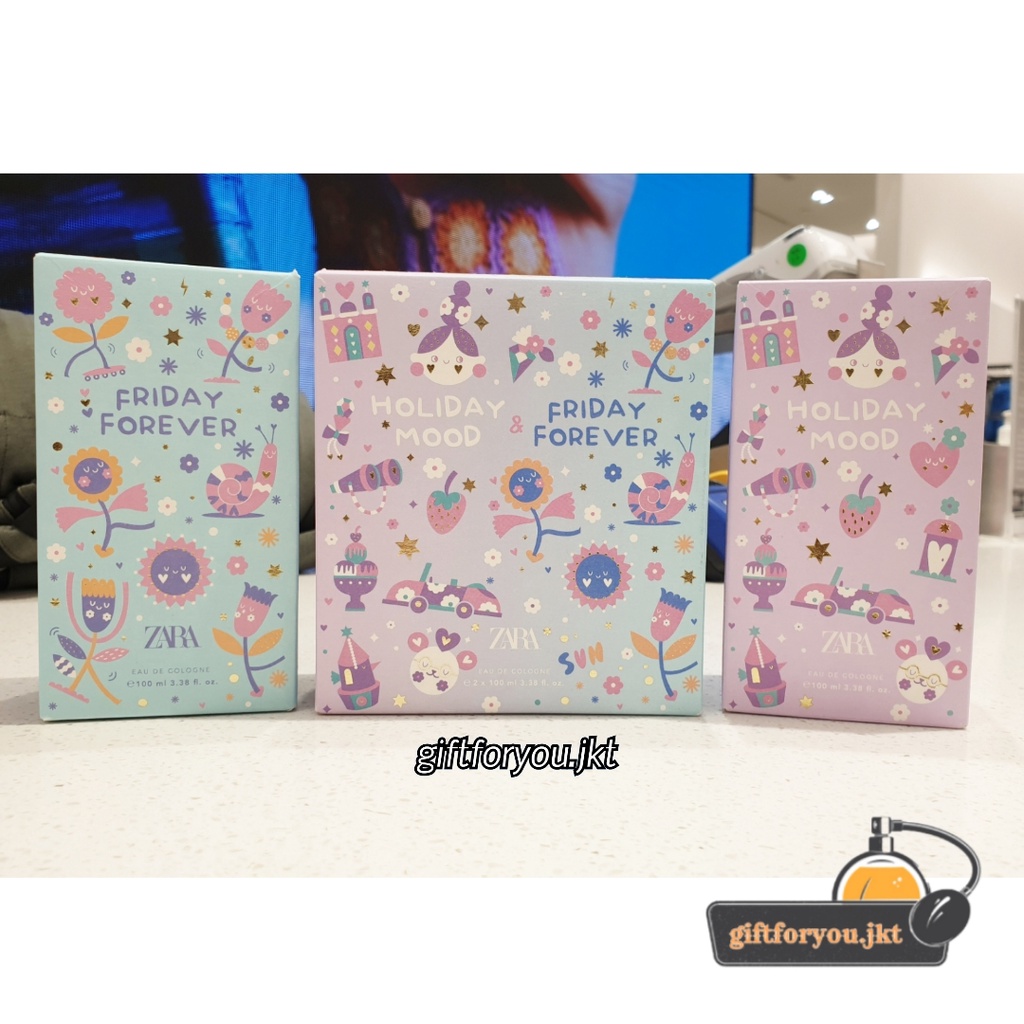 Jual Parfum Anak Holiday Mood + Friday Forever 100 ml Zara Kids Anak Perempuan Perfume | Shopee ...