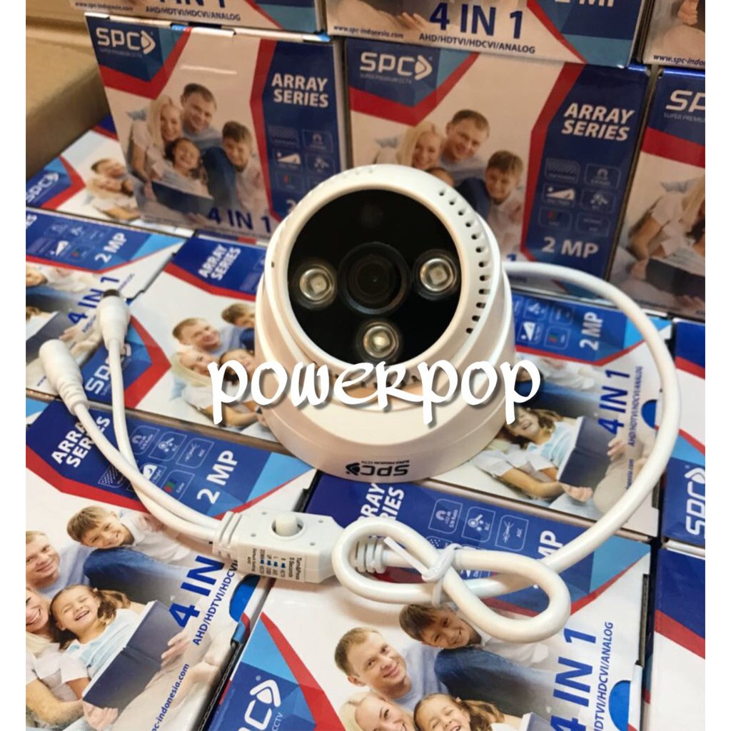 Jual Dijual KAMERA CCTV INDOOR SPC 2MP ARRAY 4IN1 HYBRID ANALOG AHD TVI ...