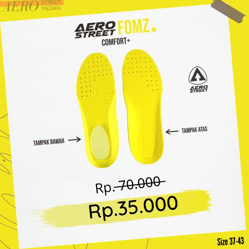 Jual Aerostreet 37-43 Aerofomz Insole Sepatu Sneakers Casual Sport ...