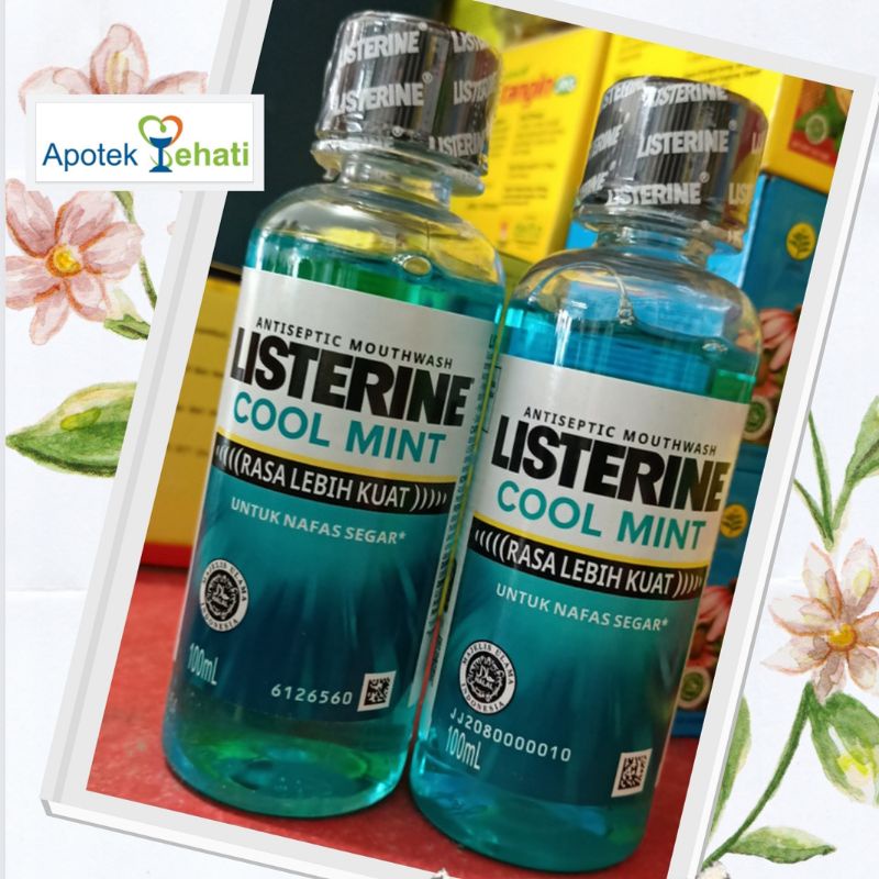 Jual Listerin 100 mL Cool Mint Antiseptik Mouthwash | Cairan Kumur ...