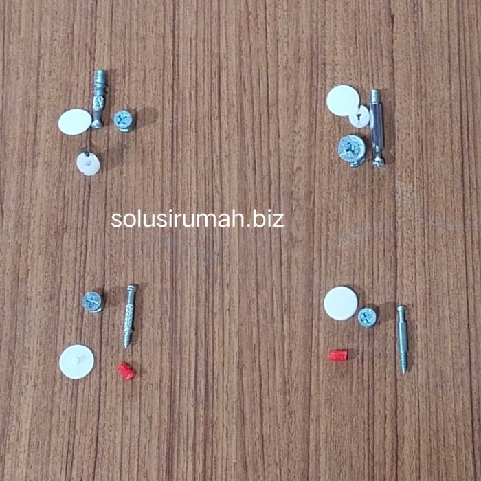 Jual SEKRUP KNOCK DOWN MUR BAUT FURNITURE SET 4PCS SKRUP MINIFIX ...