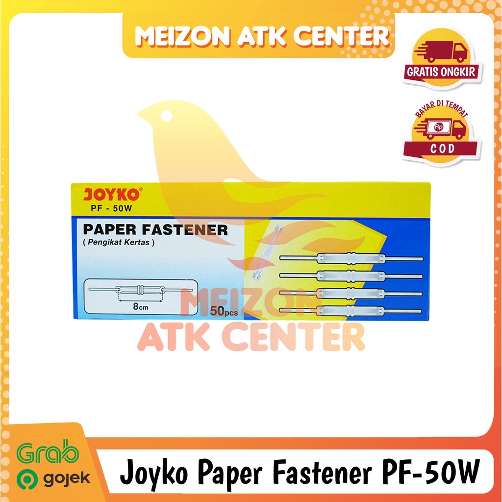 Jual JOYKO Acco Paper Fastener PF 50W [1 Dus 50 PCS] | Shopee Indonesia