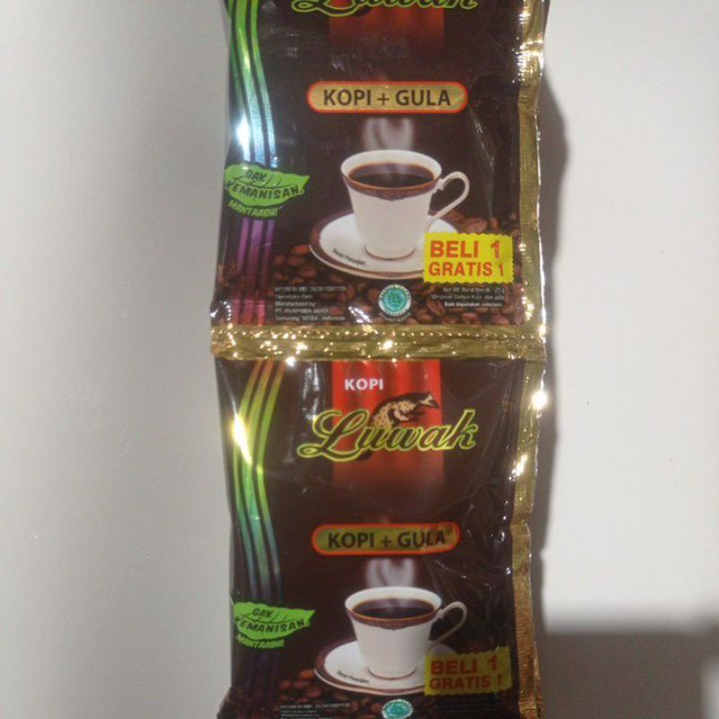 Jual Kopi Luwak Plus Gula | RENTENG 20 PCS | Shopee Indonesia