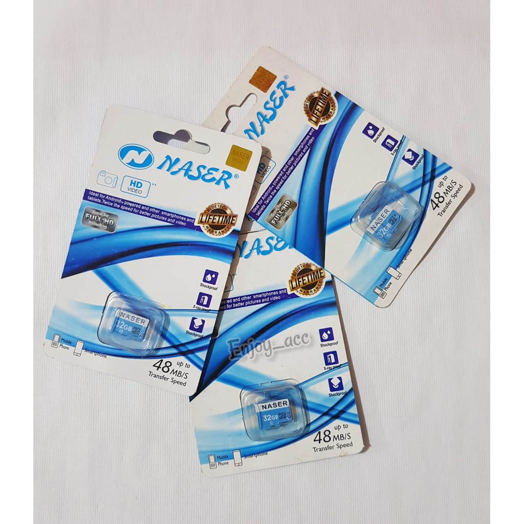 Jual MEMORY CARD KARTU MEMORY CLASS 10 MICRO SD NASER BIRU PUTIH non ...