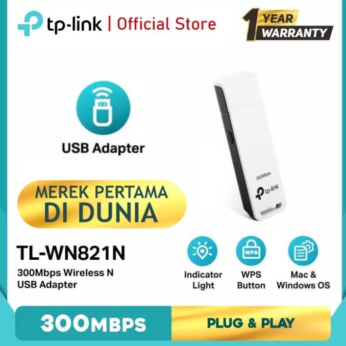 Jual Tp-Link Tl-Wn821N 300Mbps Wireless N Usb Adapter - White | Shopee Indonesia