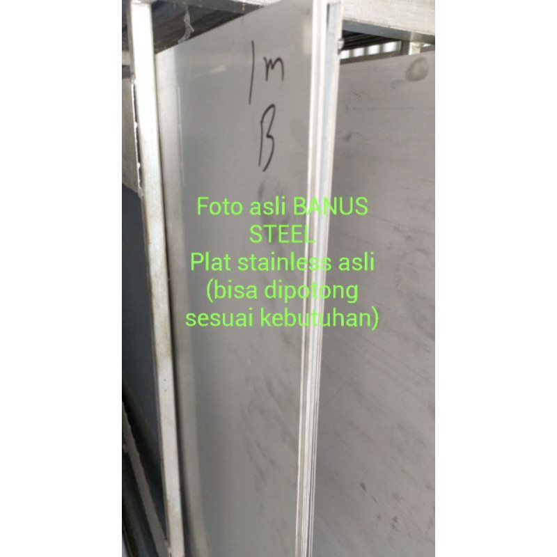 Jual Plat stainless 201 0,8 mm x 200 x 600 mm plat stainless steel 0,8 ...
