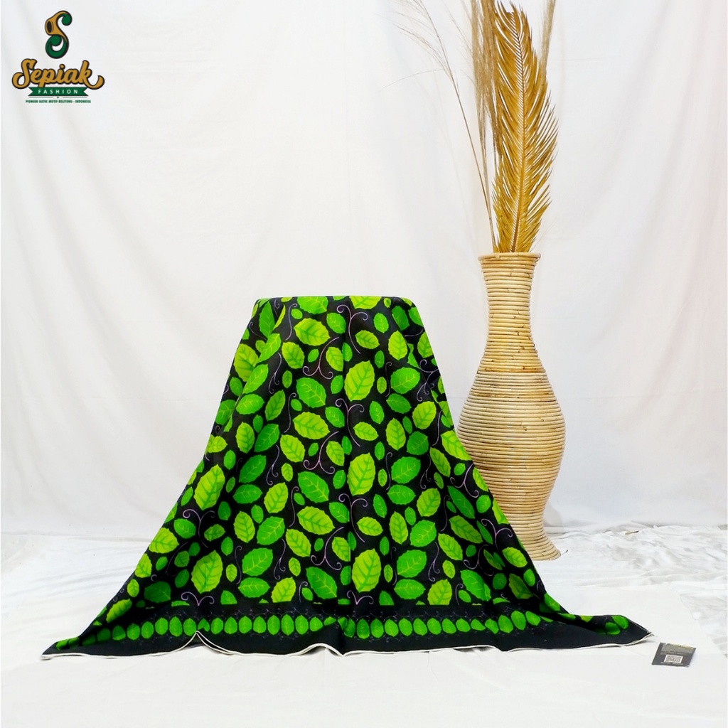 Jual Sepiak Belitong Kain Batik Printing Daun Simpor Hijau Hitam ... Jual Sepiak Belitong Kain Batik Printing Daun Simpor Hijau Hitam ...