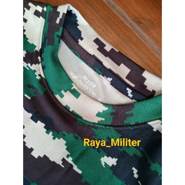 Jual ORI 100%. kaos Dry fit loreng Raider jatah TNI AD 2019. | Shopee Indonesia