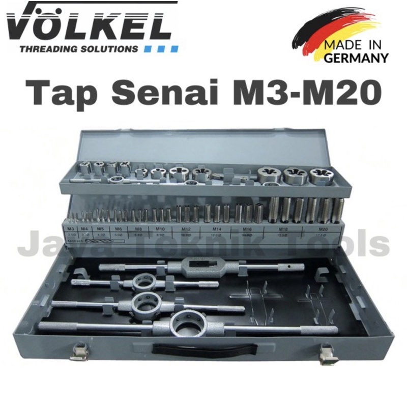 Jual Volkel 49201 Tap Senai Set Germany M3 - M20 Jerman Gagang Volkel ...
