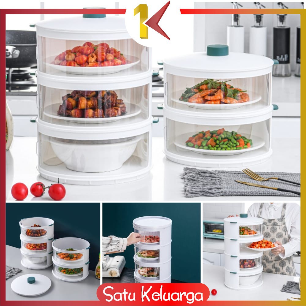 Jual SK-C418 Penutup Makanan Hangat Anti Debu Tudung Saji Susun ...