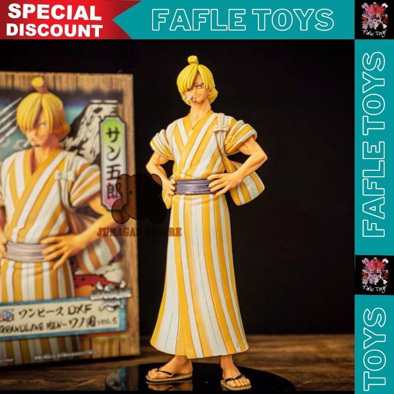 Jual Vinsmoke Sanji Wano One Piece Action Figure DXF The Grandline Men ...