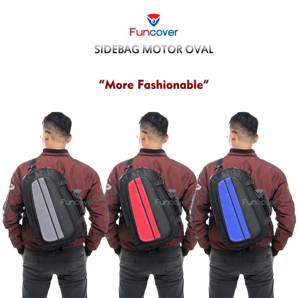Jual Sidebag Oval Tas Samping Motor Kanan Kiri Multifungsi Side Bag by Funcover | Shopee Indonesia